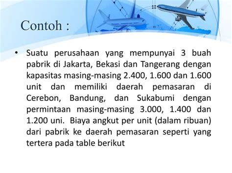 Model Transportasi Metode Least Cost PPTX