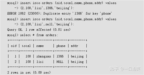 mysql数据库技术与应用—数据的完整性—实体完整性、域完整性、引用完整性、索引 知乎