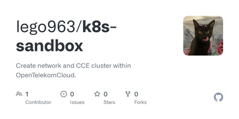 Github Lego963 K8s Sandbox Create Network And Cce Cluster Within Opentelekomcloud