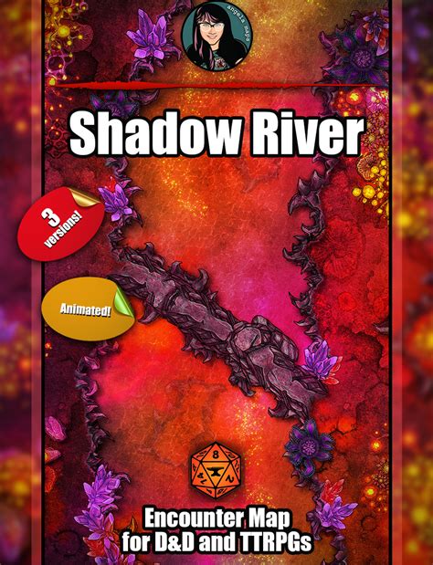 Shadowflame River Battle Map With Foundry Vtt Support Animated  Webm Angela Maps Free