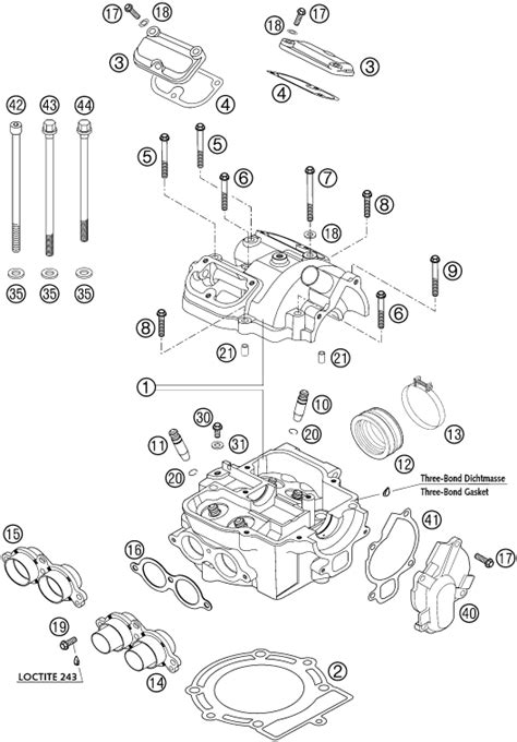 Ktm Newcastle 450 Exc Racing 2003 Cylinder Head