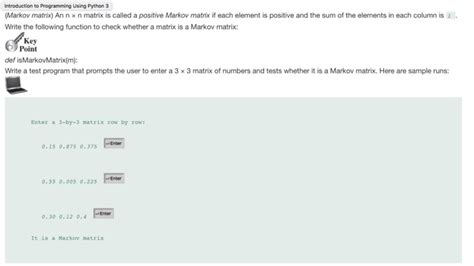 solved introduction to programming using python 3 markov