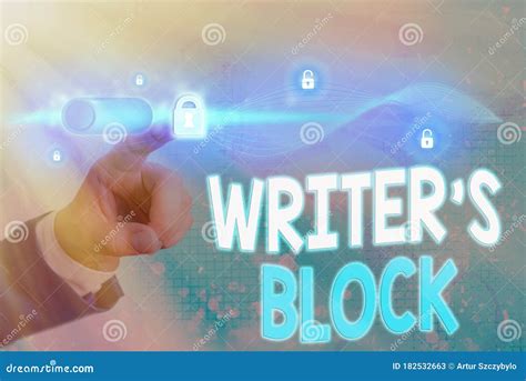 Conceptual Hand Writing Showing Writer S Block Business Photo Text Condition Of Being Unable To