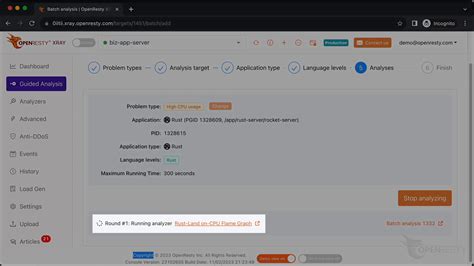 Performance Impact Of Openresty Xray When Tracing Rust Apps Using