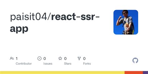 GitHub Paisit React Ssr App