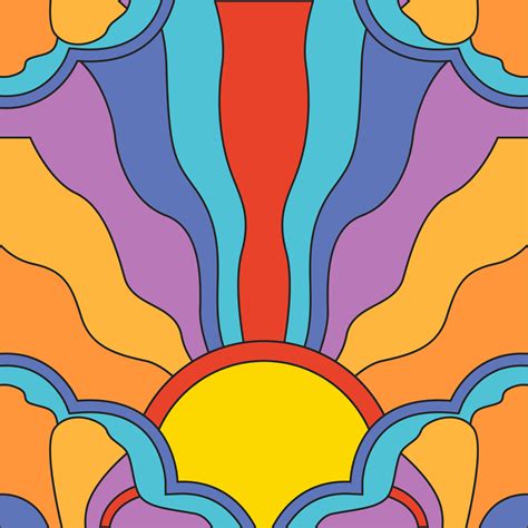 Illustration Psychedelic Background Vector Colorfull Vector Eps 10