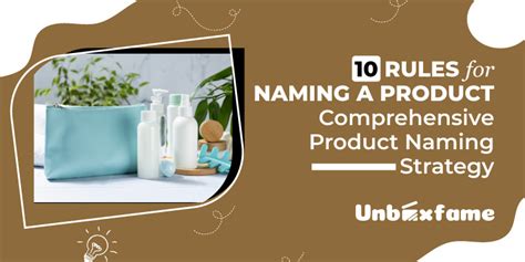 10 Rules For Naming A Product Product Naming Strategy