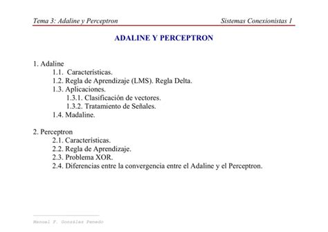 Adaline Y Perceptron