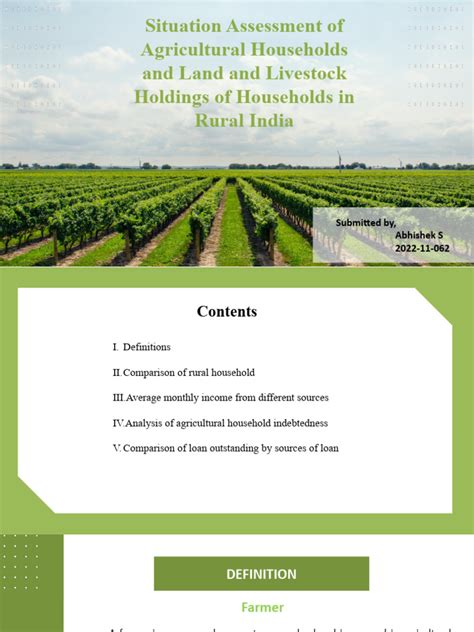 Rural Indias Agricultural Snapshot Pdf Loans Agriculture