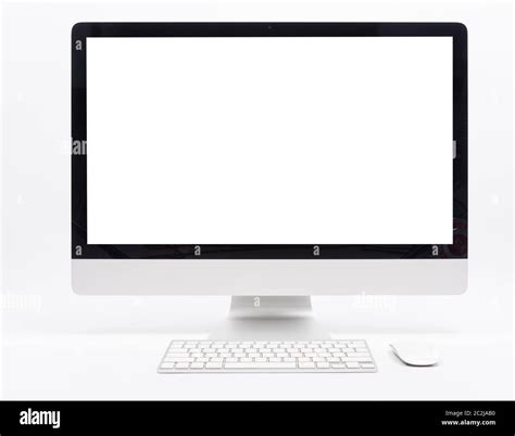 Monitor Computer Retina Display Mouse Keyboard And Blank Screen On