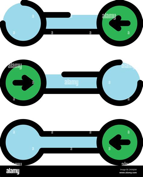 Ion Displacement Icon Outline Ion Displacement Vector Icon Color Flat Isolated Stock Vector