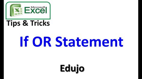 16 if or statement edujo youtube