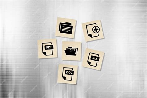 Premium Photo File Icons Are Arranged Into Folders Concept Document Management System Or Dms