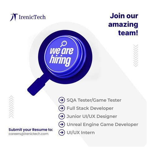 Irenictech On Linkedin Irenictech Jobopportunities Techcareers Innovation Applynow