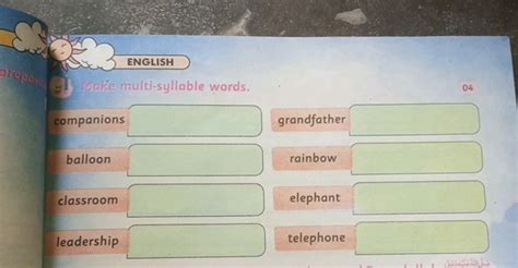 ENGLISH Malie Multi Syllable Words 04 StudyX
