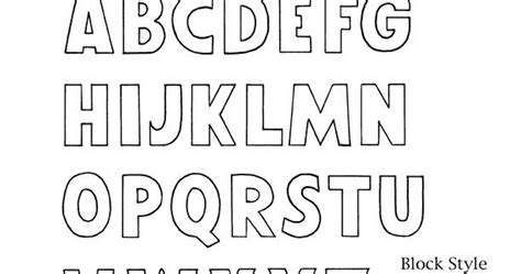 Block Letter Alphabet Thankyou Letter