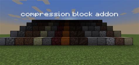 Compression Block Minecraft Addon