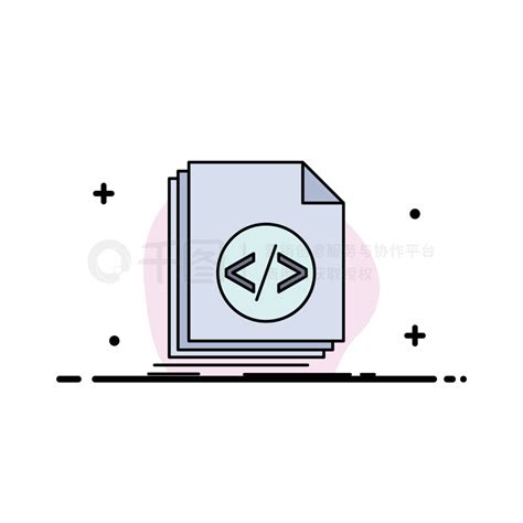 编程免抠元素 代码，编码，文件，编程，脚本平面颜色图标矢量 素材免费下载 2000像素 Eps格式 编号37395495 千图网