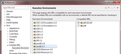 Java Eclipse Workspace Jre Doesnt Match Any Configuration Settings