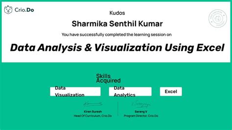 Dataanalysis Excel Datavisualization Criodo Learning