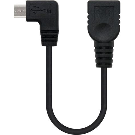 Nanocable Cabo Usb M Micro Usb B Usb A Preto