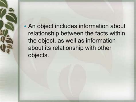 object oriented database model ppt