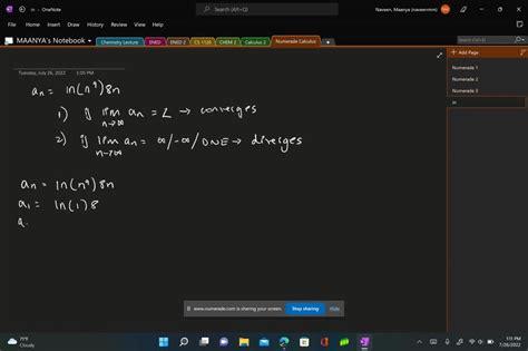 SOLVED Determine The Convergence Or Divergence Of The Sequence With The Given Nth Term If The