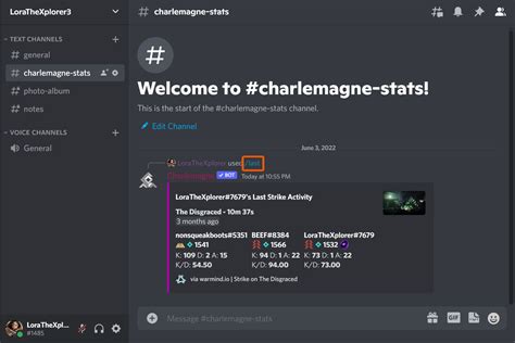 Slash Commands Charlemagne