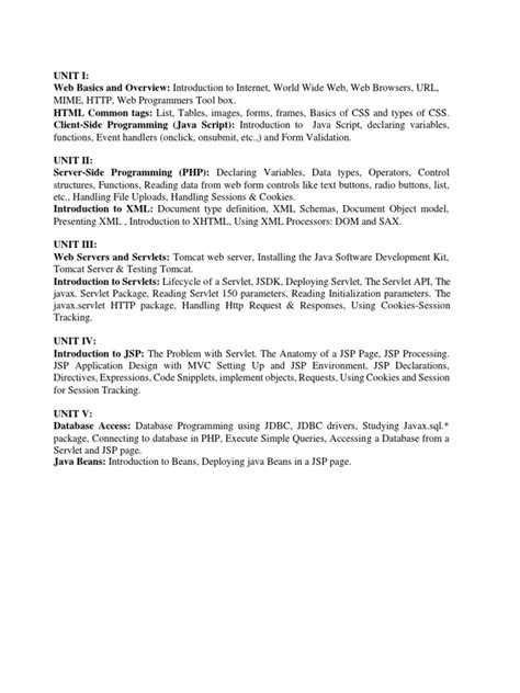 Web Technologies Pdf Pdf Html Element Java Servlet