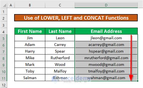 How To Create An Email Address With First Initial And Last Name Using