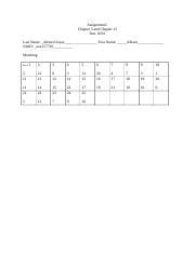 CS Assignment Docx Assignment Chapter And Chapter Due Last Name Ahmed