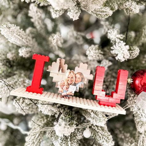 Personalized Mommy And Me Brick Photo Block Custom Name And Photo