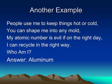 Element Riddles For Science That You Enjoy Ppt