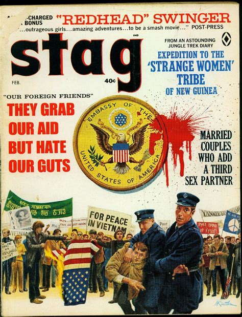 Stag Pulp Magazine February 1968 Colonel Ding Dong Bell Vietnam Fr