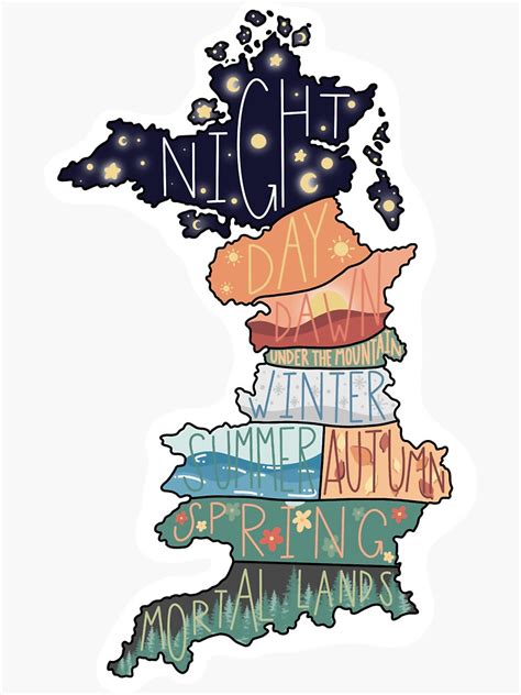 Prythian Map Sticker For Sale By Liv Merenberg Redbubble Prythian Map Sticker For Sale By Liv Merenberg Redbubble