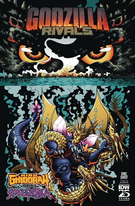 Godzilla Rivals King Ghidorah Vs Spacegodzilla 1 Comic Book Cover B