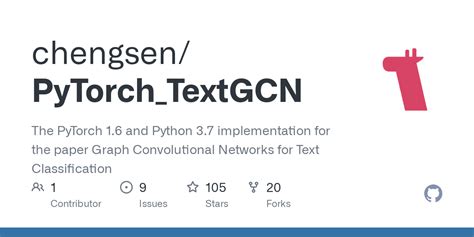 Github Chengsenpytorchtextgcn The Pytorch 16 And Python 37