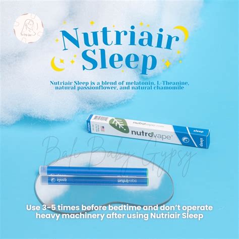 Jual [import] Nutriair Sleep Melatonin Nutritional Diffuser Sleep Vitamin Inhaler Tidur