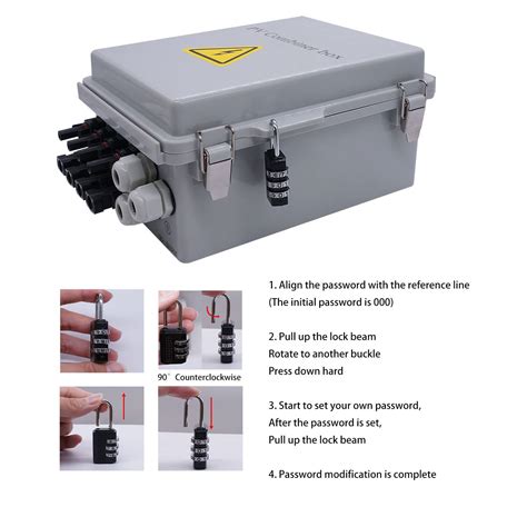 Buy Mxuteuk String PV Combiner Box With Circuit Breaker LED A Current Fuse Lightning Arreste