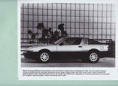 Photo De Presse Press Photo Original Mitsubishi Starion Le 1984 Ebay