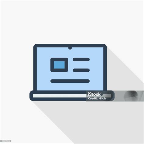 블로깅 추상적인 텍스트와 블로그 이메일 편지 쓰기의 이미지 컨셉 노트북 얇은 라인 플랫 컬러 아이콘을 문서화 합니다 선형 벡터 기호입니다 화려한 긴 그림자 디자인입니다