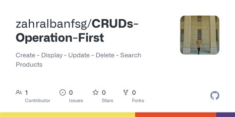 Github Zahralbanfsgcruds Operation First Create Display Update