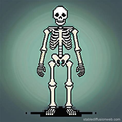 Minecraft Skeleton Etrian Odyssey Style Stable Diffusion Online