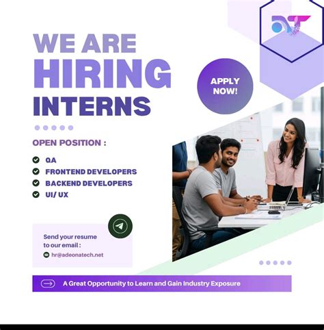 internship frontend backend qa ux ui jobseeker lk