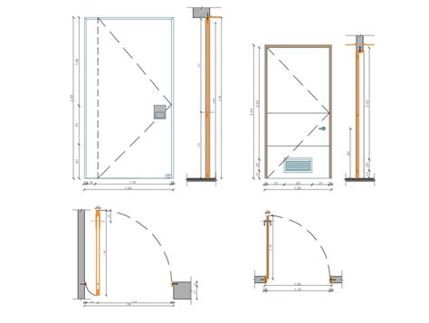 Complete Internal Door Section Elevation Cad Blocks Details Dwg File Artofit