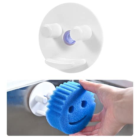 Scrub Sponge Holders Ezclean Sponge Holder In Plastic With Suction