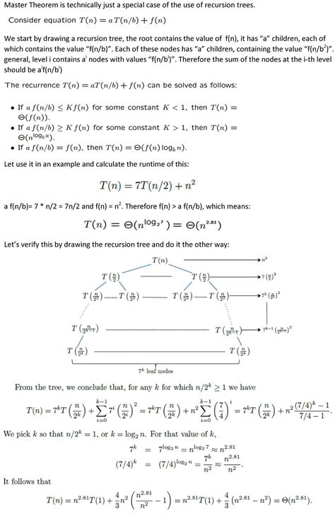 How To Use Master Theorem To Solve For Recurrence Run Time At Home Tutoring Services®