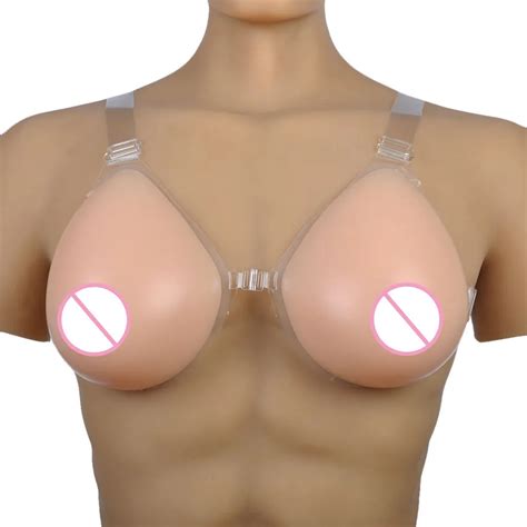 500 800g Silicone Fake Breast Forms For Mastectomy Crossdresser