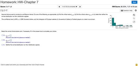 Solved Homework Hw Chapter 7 Save Score 0 Of 1 Pt 14 Of 20