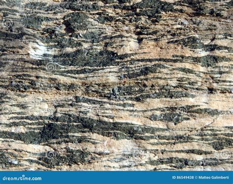 Layered Metamorphic Rock Background Texture Royalty Free Stock Image